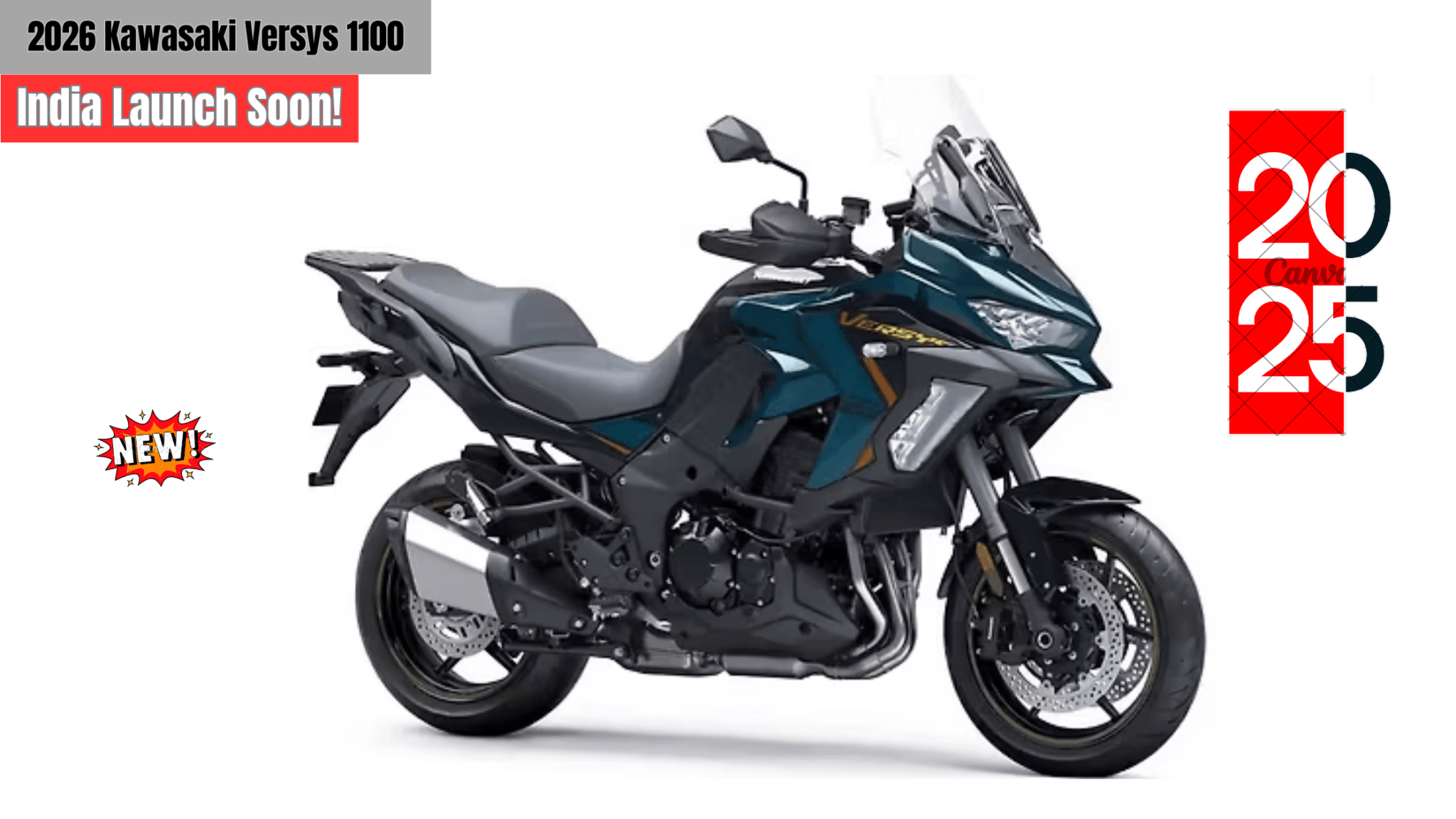 2026 Kawasaki Versys 1100 Revealed – Now With Striking New Colors